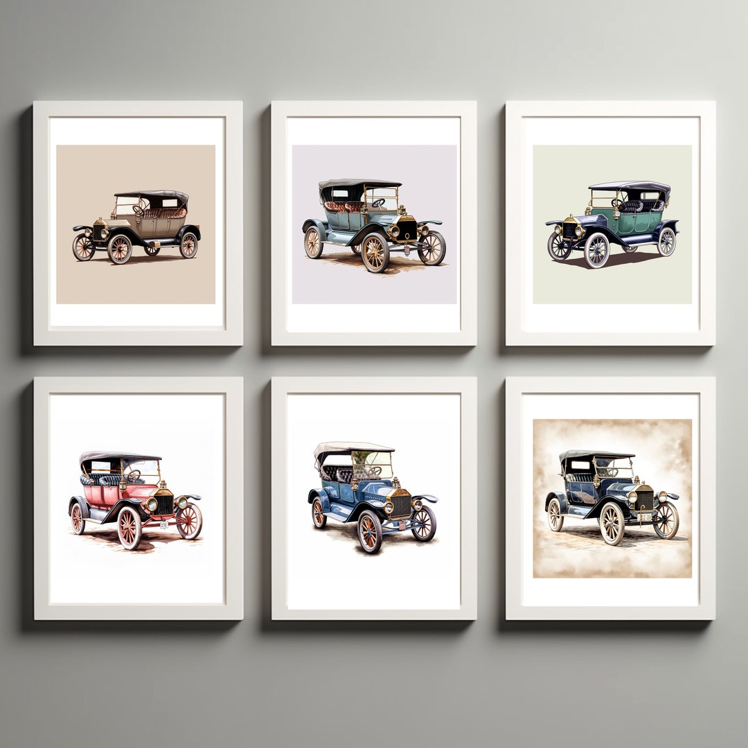Mega Pack 20 Images, Vintage Ford Model-t, Hand Drawn Pencil Style ...