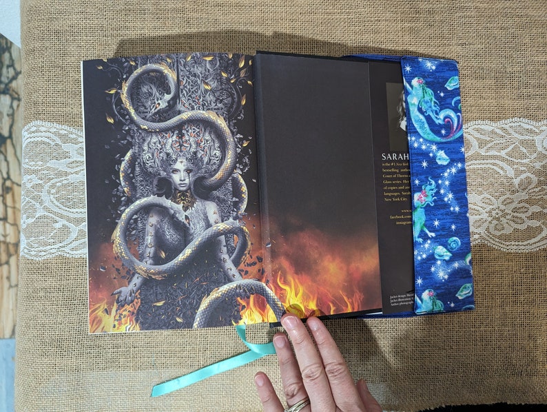 Mermaid Adjustable Fabric Book Cover - Etsy