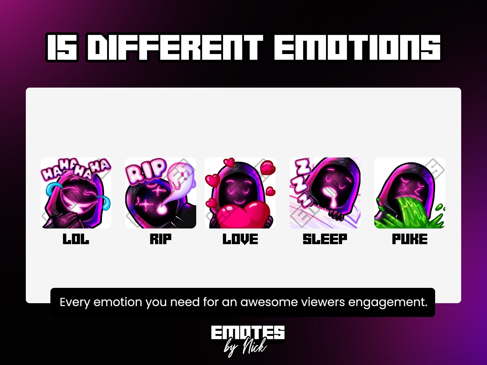 Purple Neon LED Hoodie Sub Emotes Gamer Emotes, Streamer Emotes ...