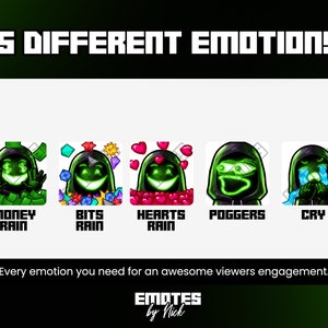 Green Neon LED Hoodie Sub Emotes - Gamer Emotes, Streamer Emotes ...