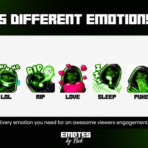 Green Neon LED Hoodie Sub Emotes - Gamer Emotes, Streamer Emotes ...