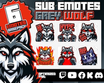 Blue Grizzly Bear Sub Emotes for Streamers Gamer Emotes, Streamer ...