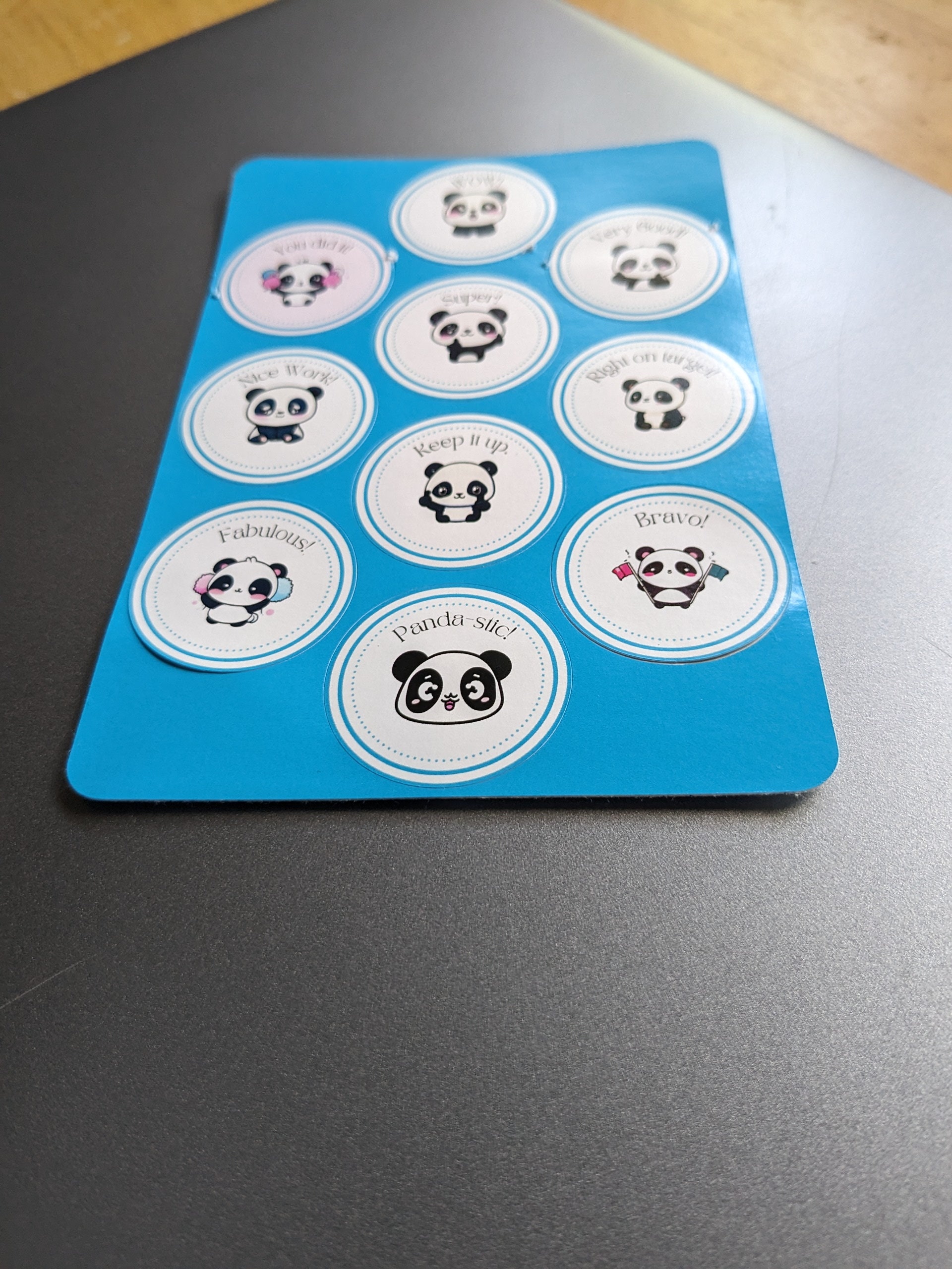 Panda Sticker Sheet, Stickers for Student Rewards, Panda Loving ...