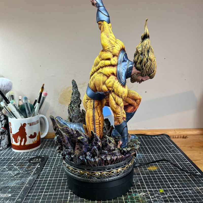 Comic Book Statue Painted - Etsy UK