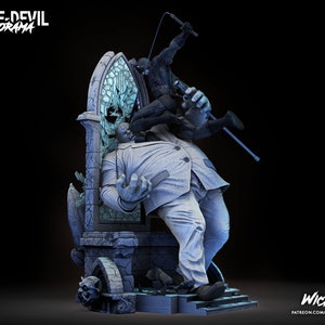 Marvel Daredevil and Kingpin Sculptures DIORAMA COMPLETE - Etsy