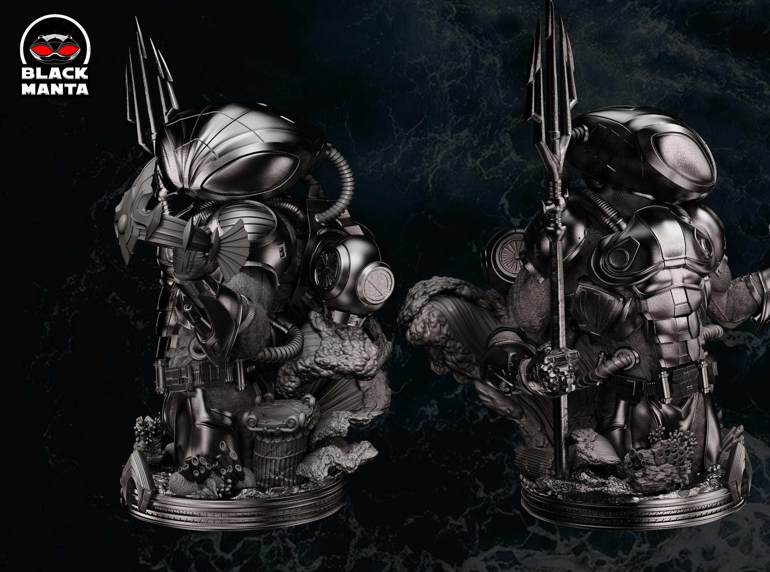 Black Manta: 3d Printer STL Files Ready to Download - Etsy