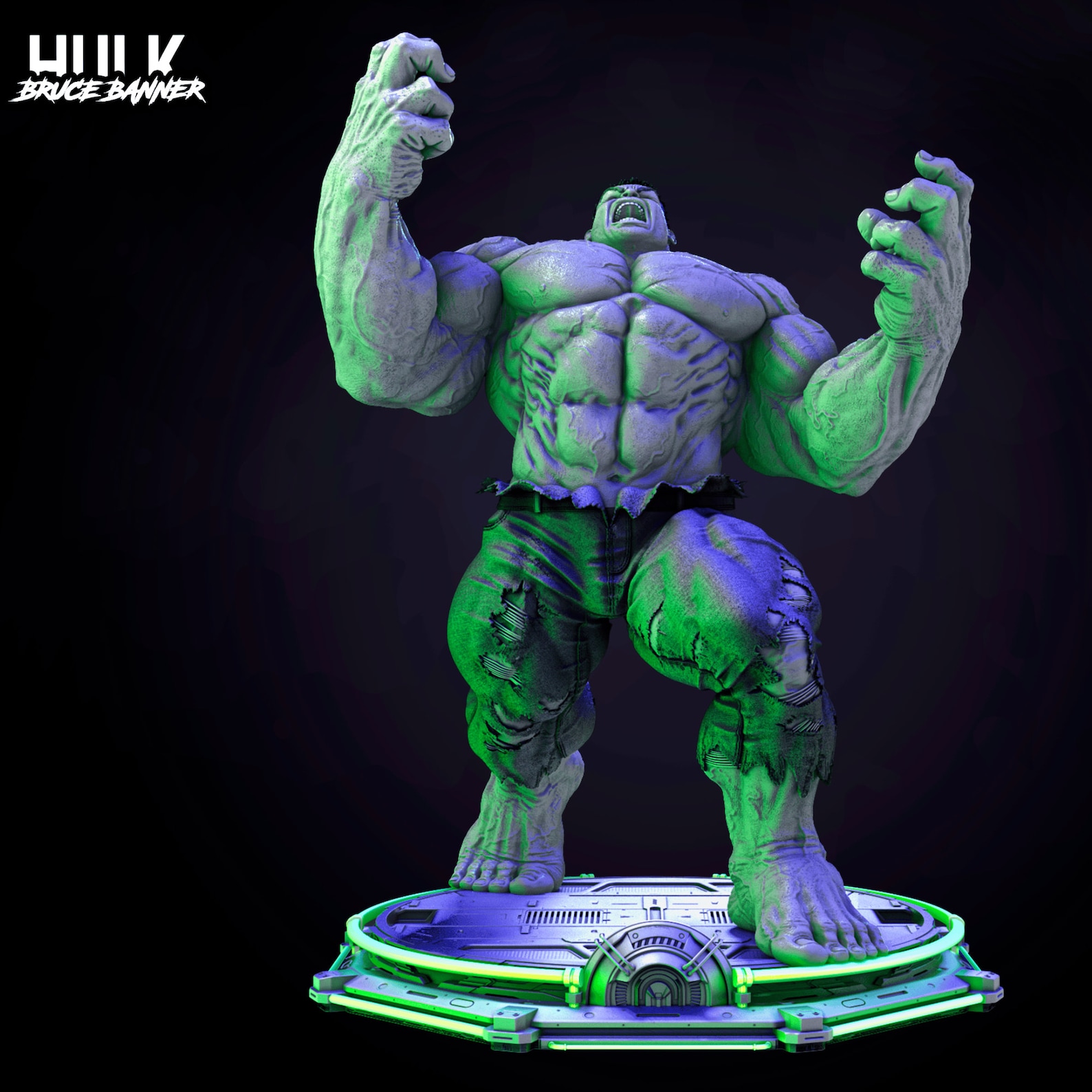The Hulk - 3d Printer STL Files - Etsy