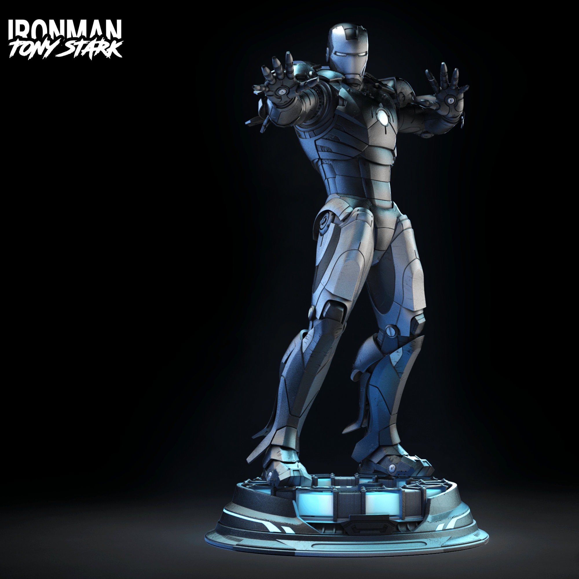 Ironman Statue - Digital. STL Files for 3d Printing - Etsy