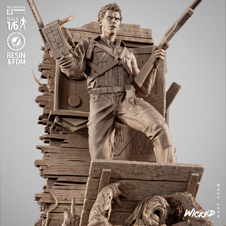 Movies Ash Sculpture: Tested and Ready for 3D Printing - Etsy