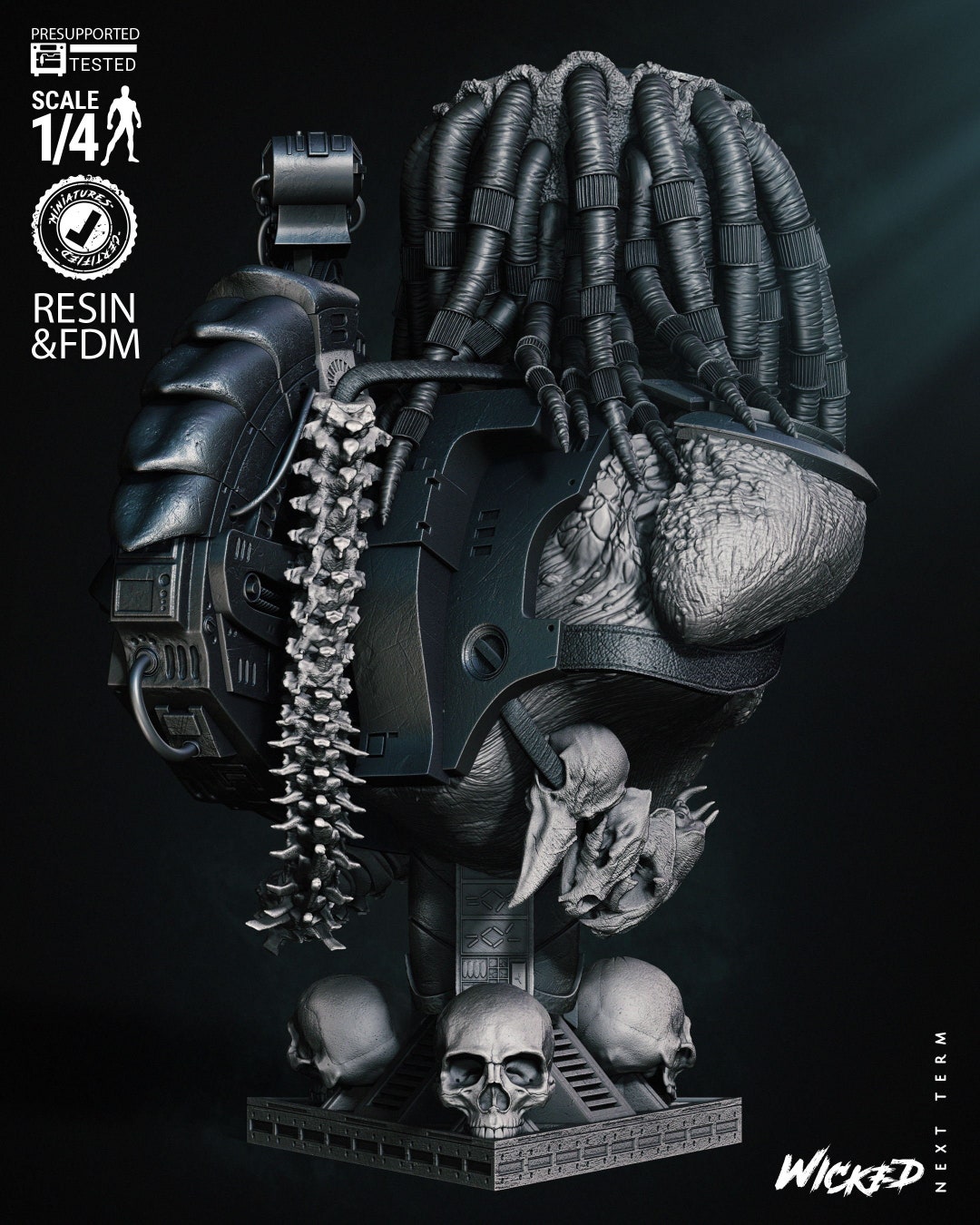 The Predator Bust: Tested and Ready for 3D Printing - Etsy