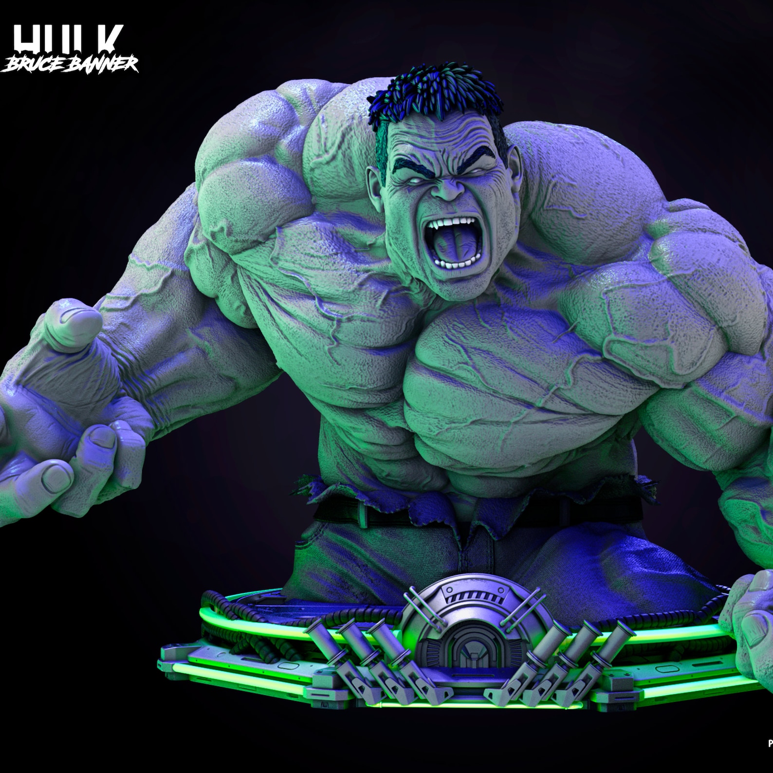 Incredible Hulk Bust – 3D Print STL Model - Etsy