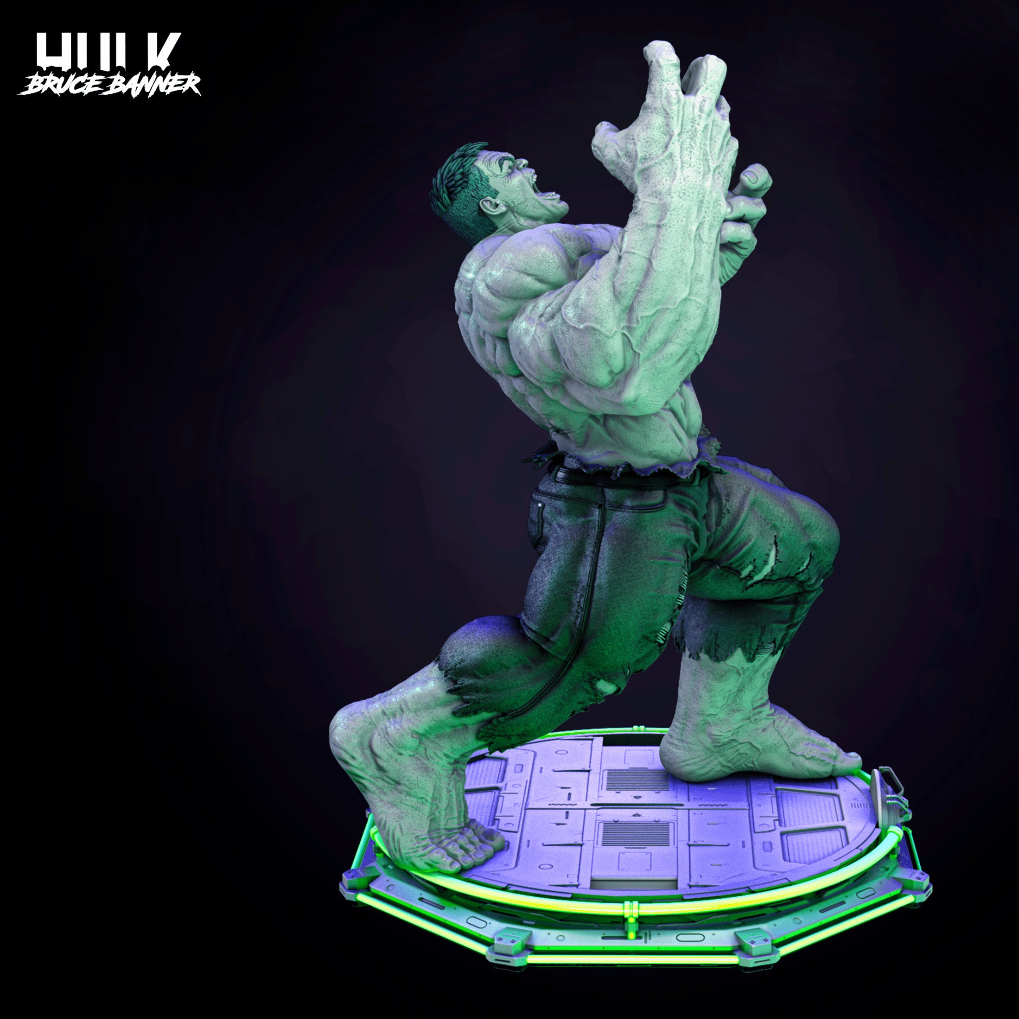 The Hulk - 3d Printer STL Files - Etsy
