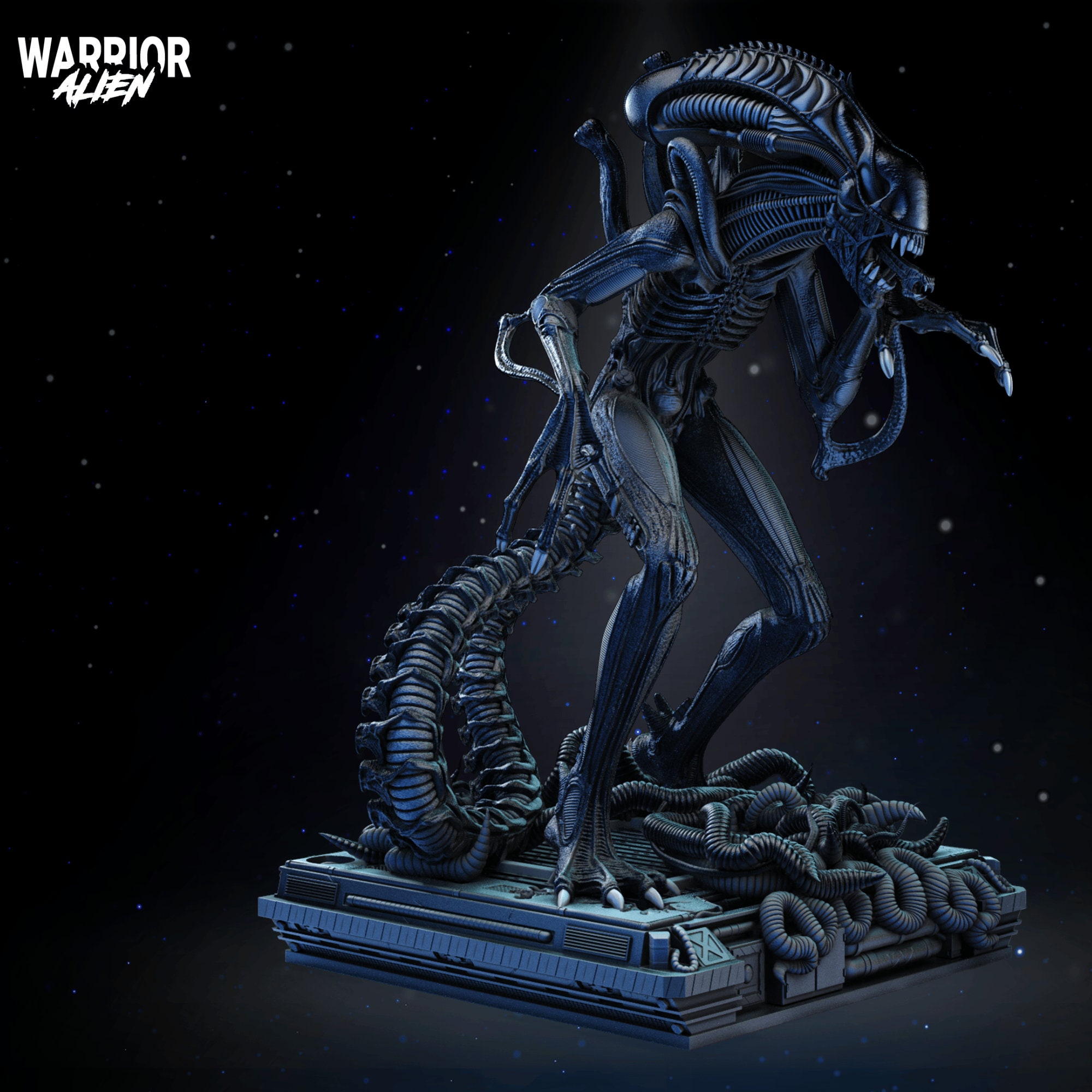 Alien Warrior Statue - Etsy