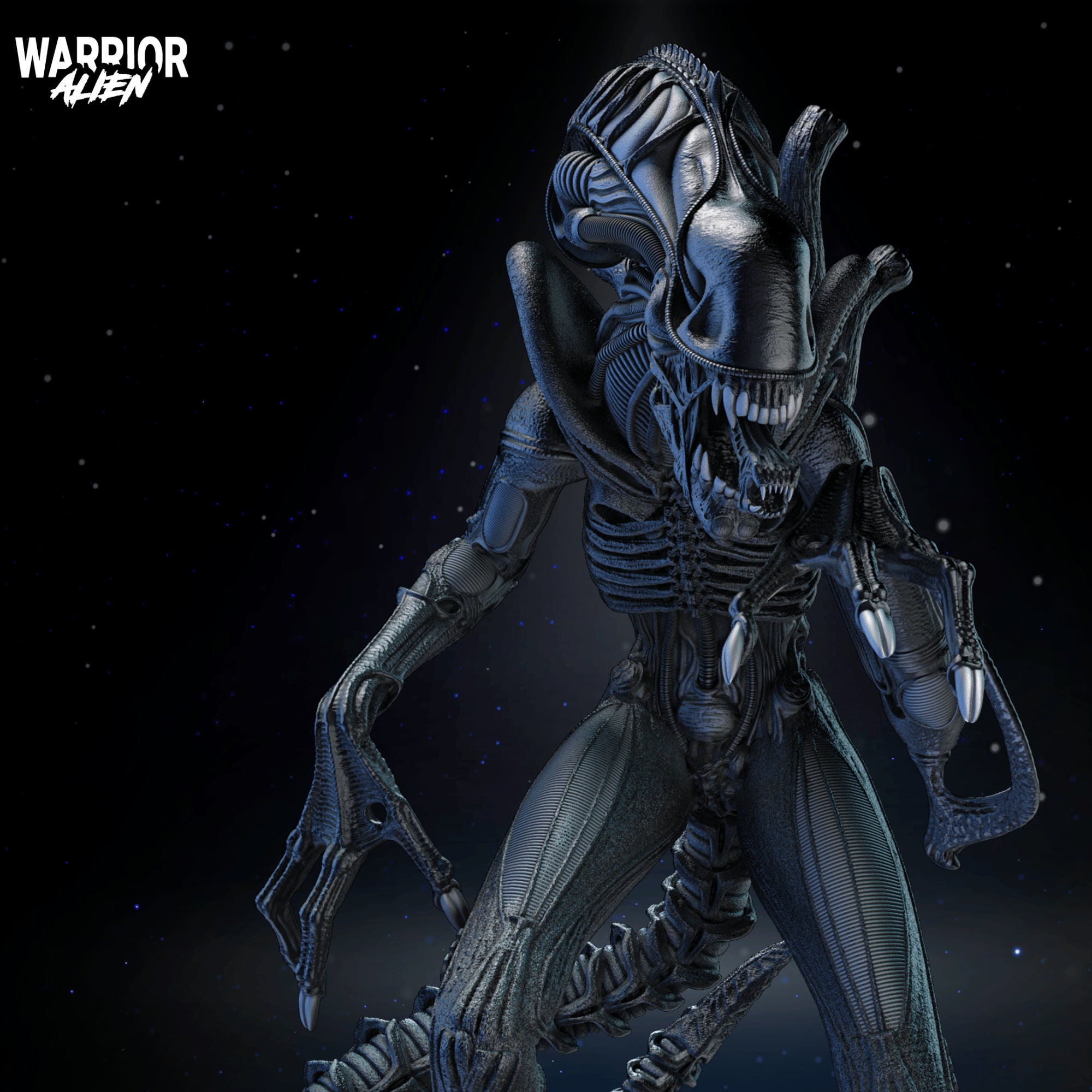 Alien Warrior Statue - Etsy