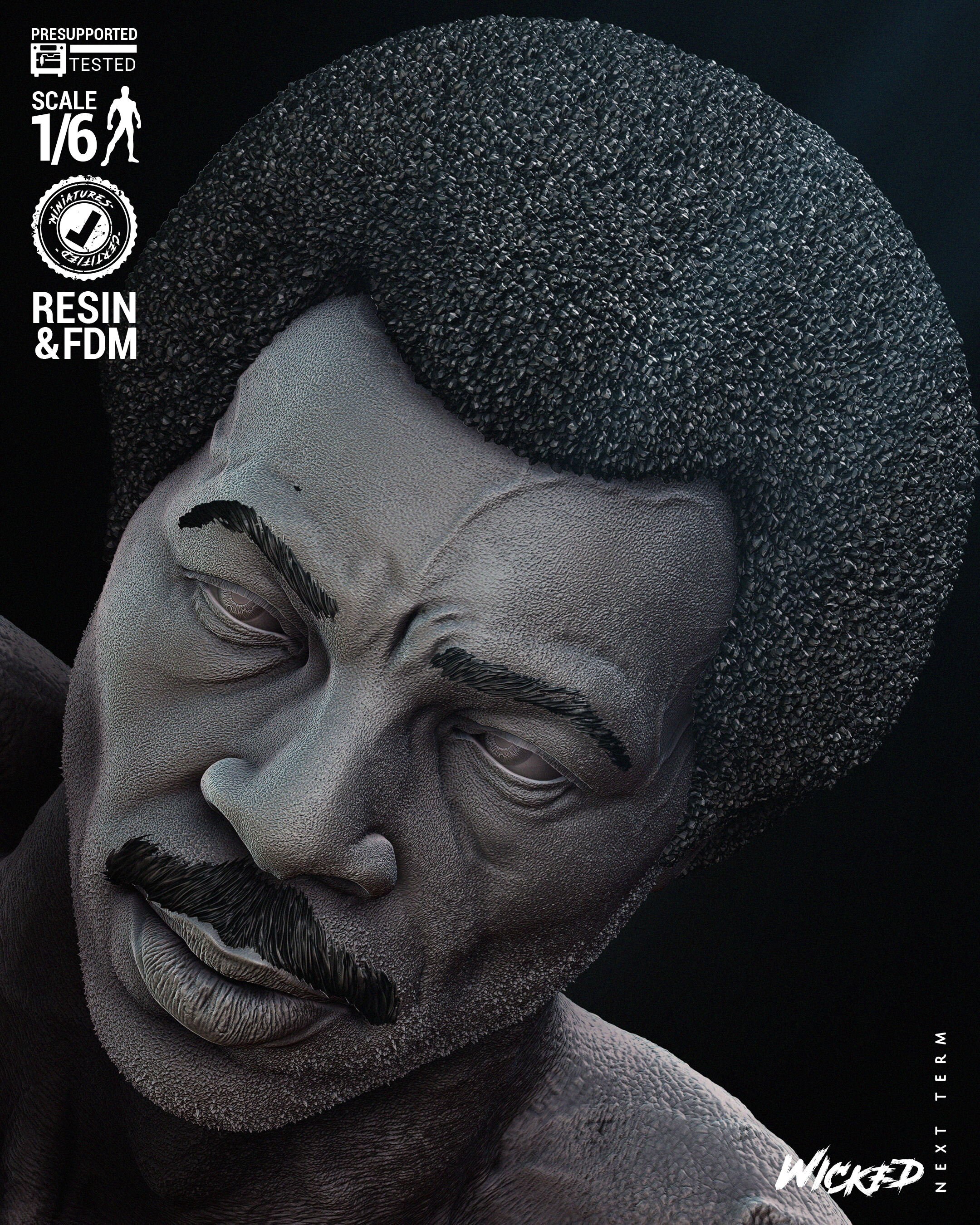 Custom Painted Apollo Creed Sculpture: 3D Printed Resin Figurine - Etsy