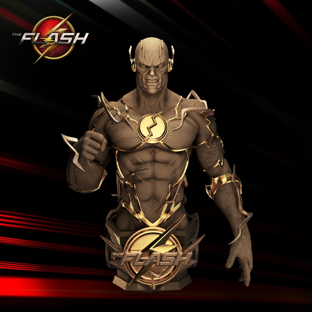 The Flash Bust 3D Model (STL Digital Download) - Etsy