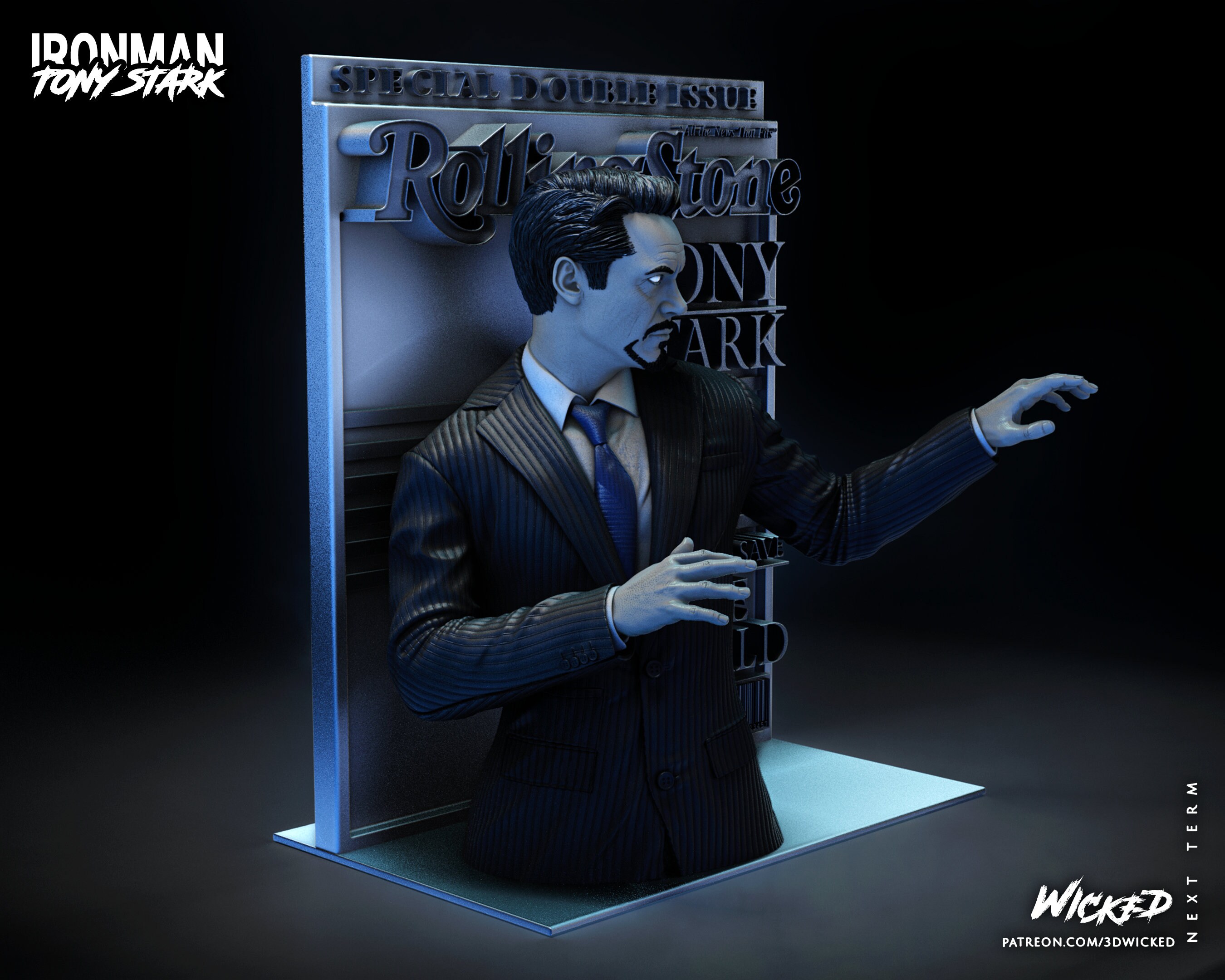 Tony Stark Wall: Tested and Ready for 3d Printing - Etsy