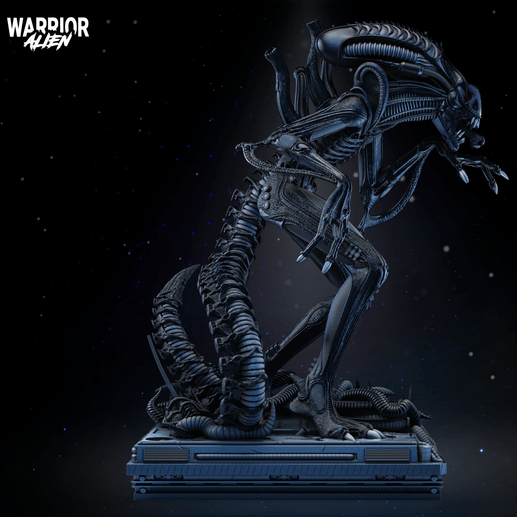Alien Warrior Statue - Etsy