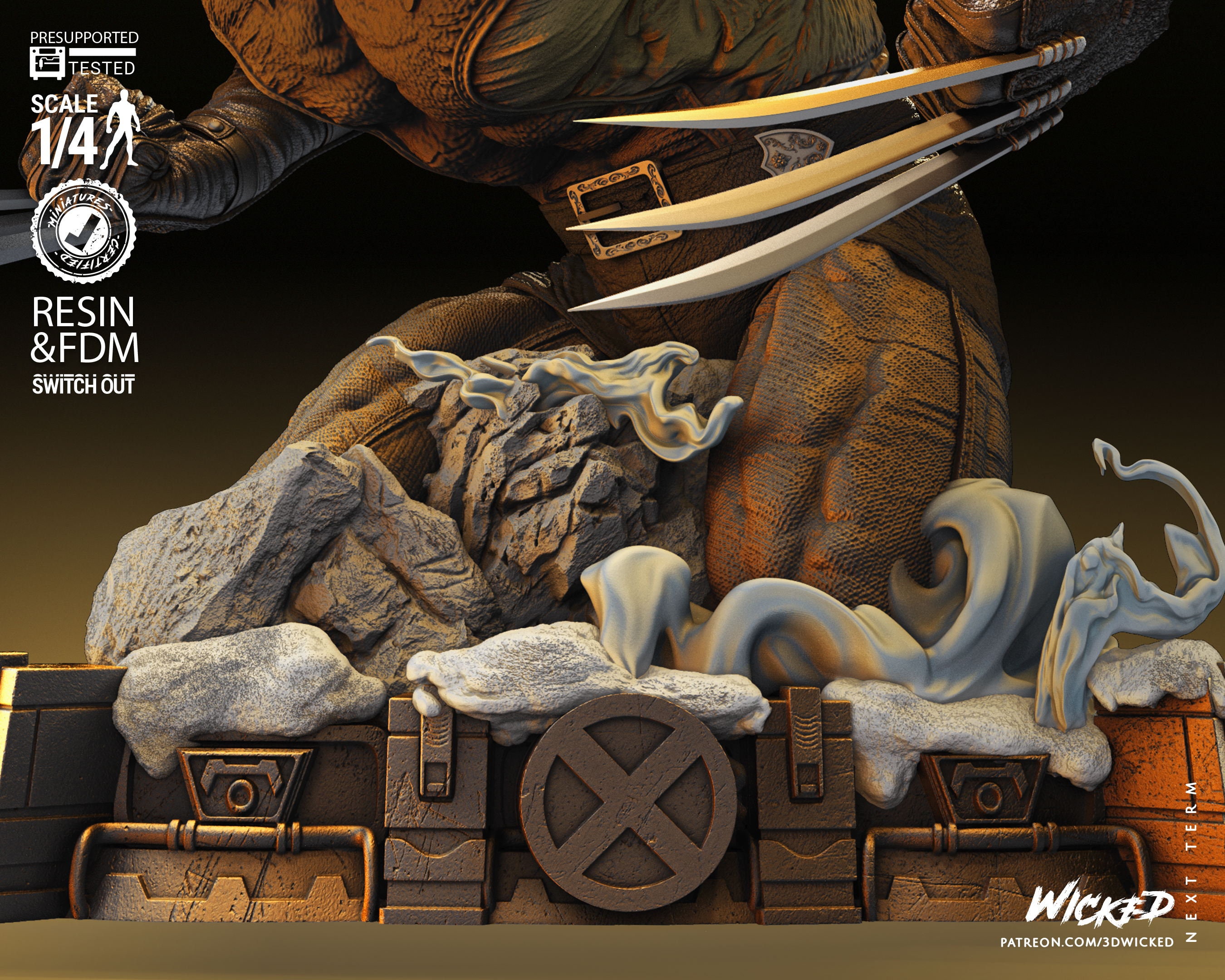 Marvel Wolverine 2023 Bust: Tested and Ready for 3D Printing - Etsy