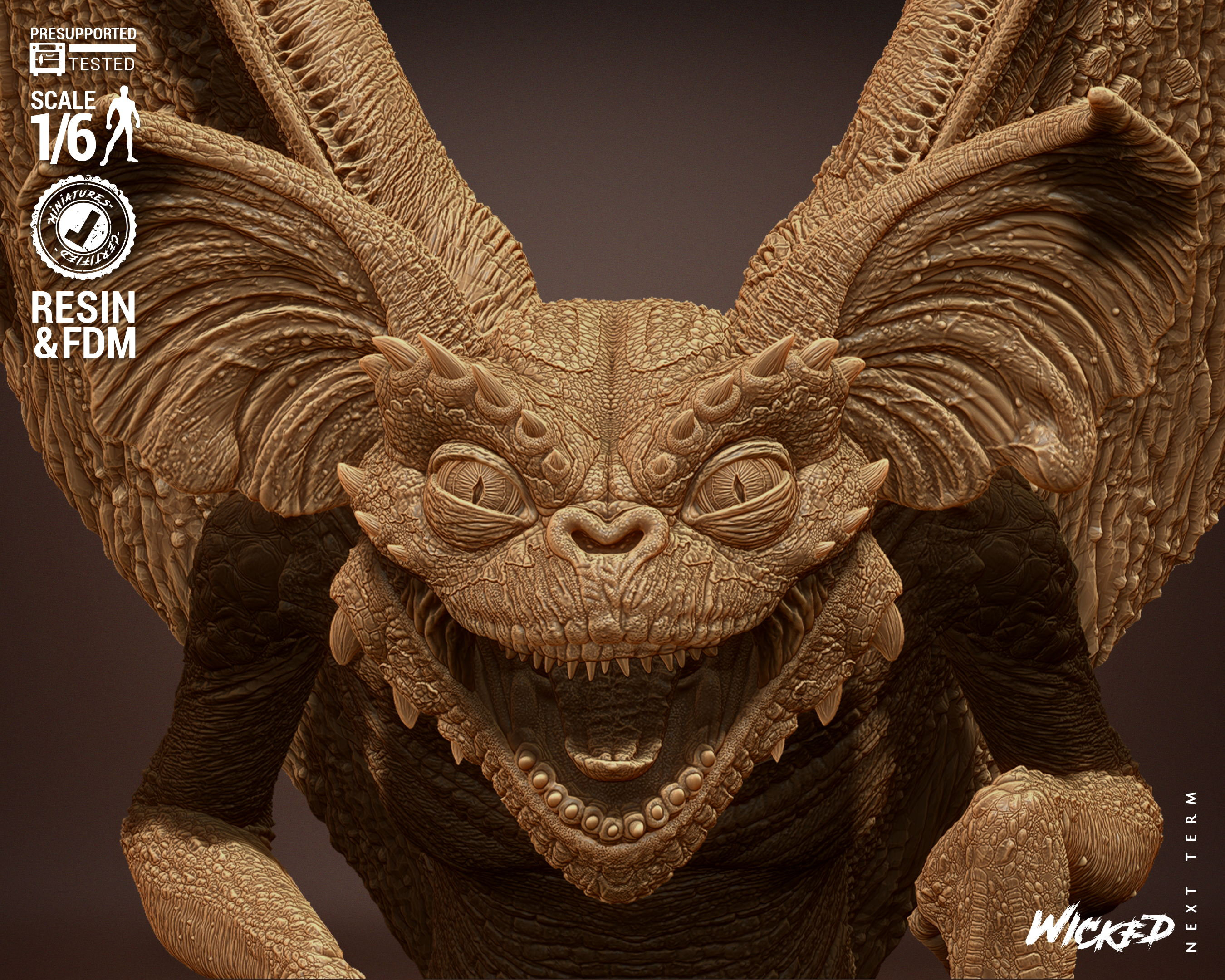 Wicked Movies Gremlins Bat Sculpture: Tested and Ready for 3D Printing ...