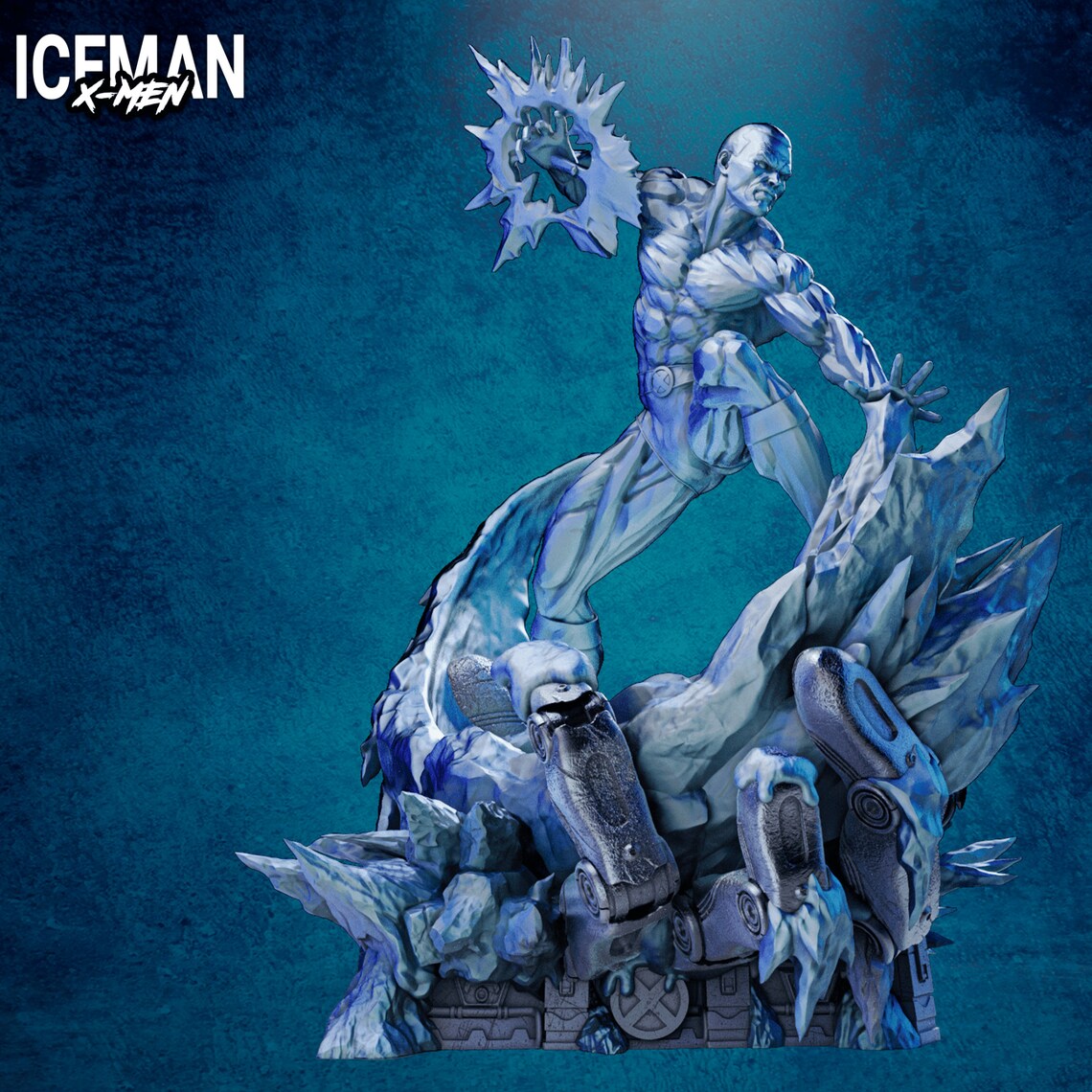 Iceman Xmen Digital STL 3-D Printer Files Ready to Download - Etsy