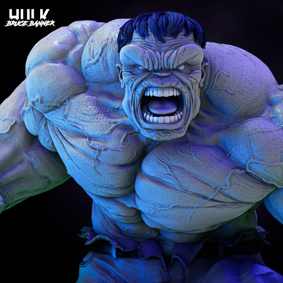 Incredible Hulk Bust 3d STL Files Ready for Print - Etsy