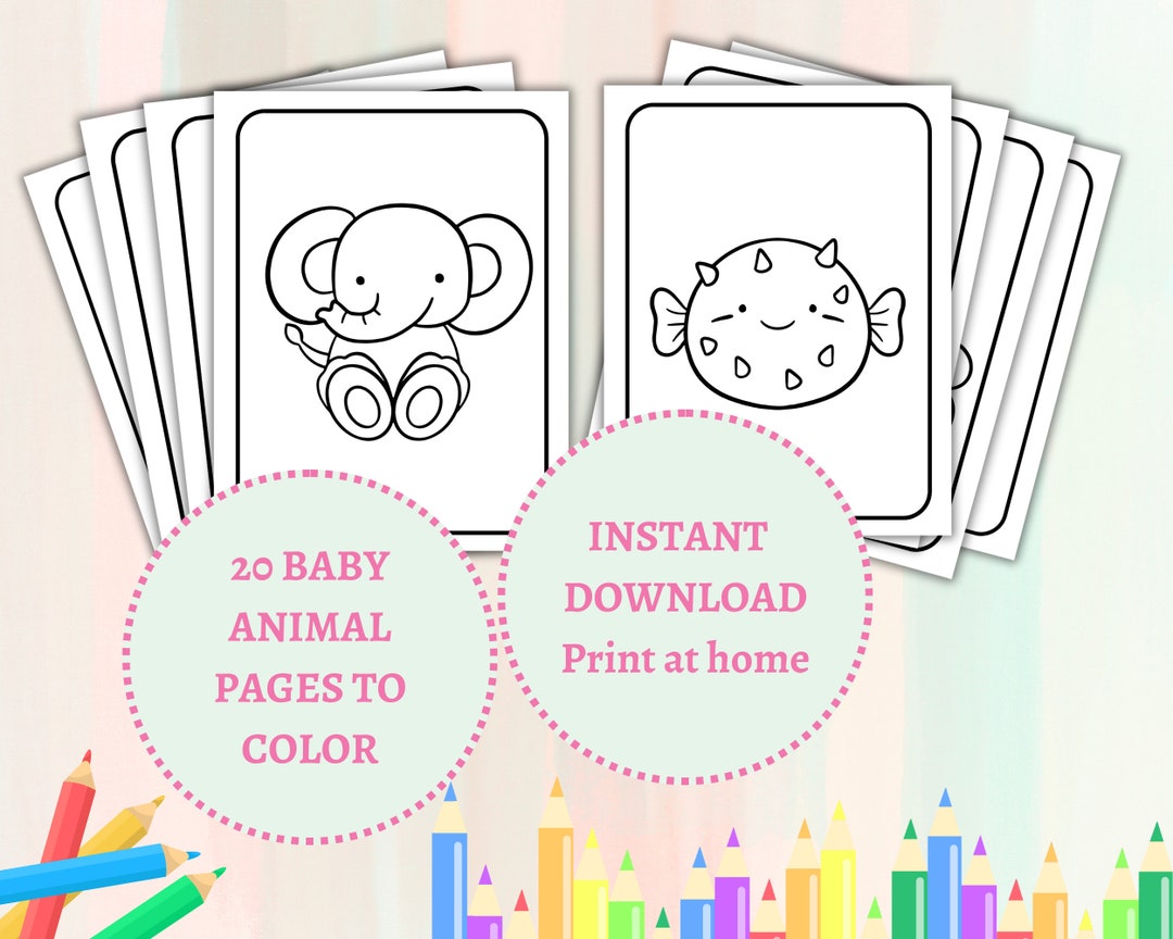 Baby Animals Coloring Pages, Animal Coloring Sheets, Animals Activities ...