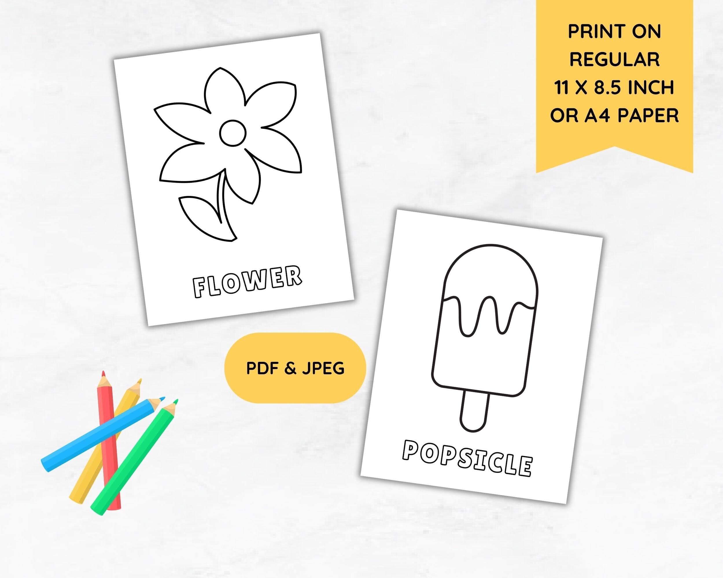 Summer Printable Coloring Pages for Kids, Toddlers, Preschoolers ...