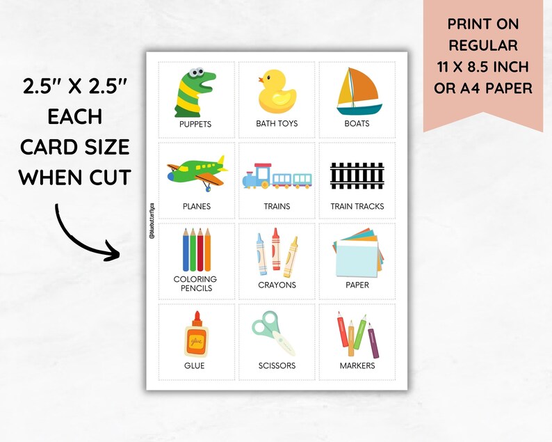 Toy Bin Labels Printable, Toy Organization, Organization Labels, Toy ...