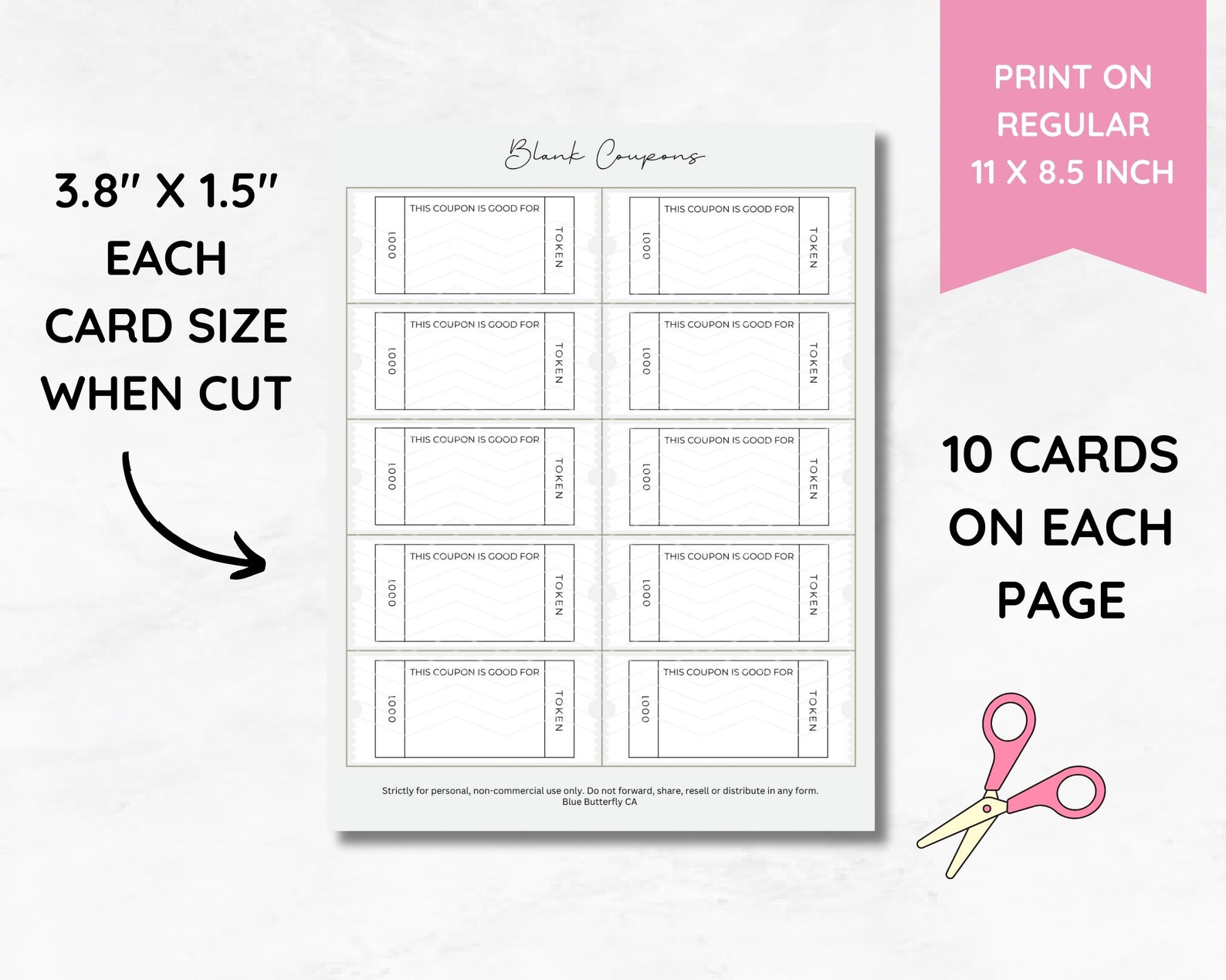 Blank Coupon Book Printable, Printable Mother's Day Gifts, Printable ...