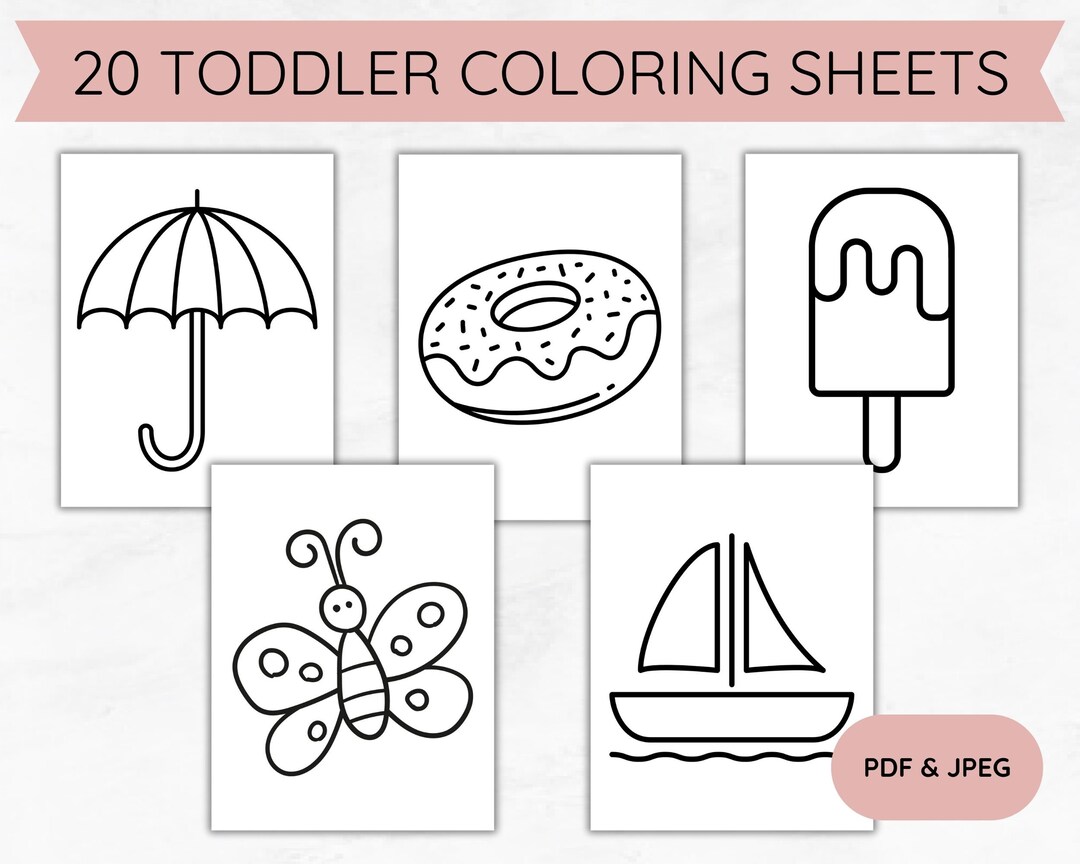 Preschool Coloring Printable, Toddler Coloring, Nursery Coloring, Kids ...