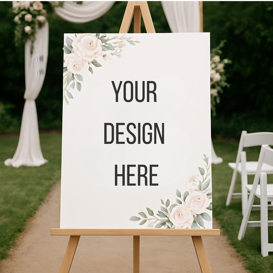 Wedding Sign Template Mockup: Congratulations Banner (digital Download ...