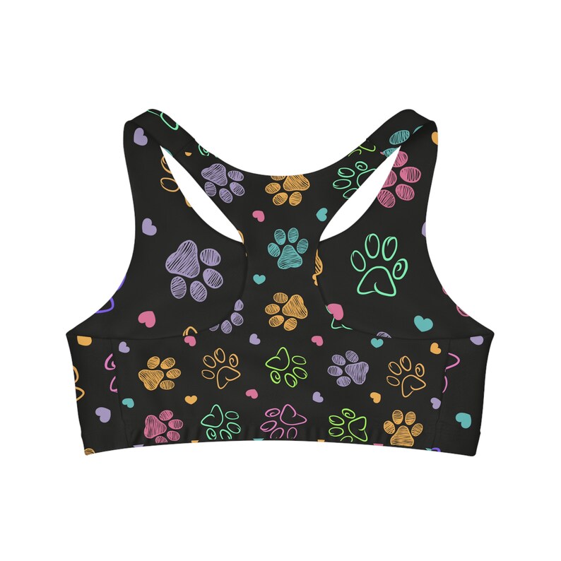Seamless Sports Bra Cat Paws One - Etsy