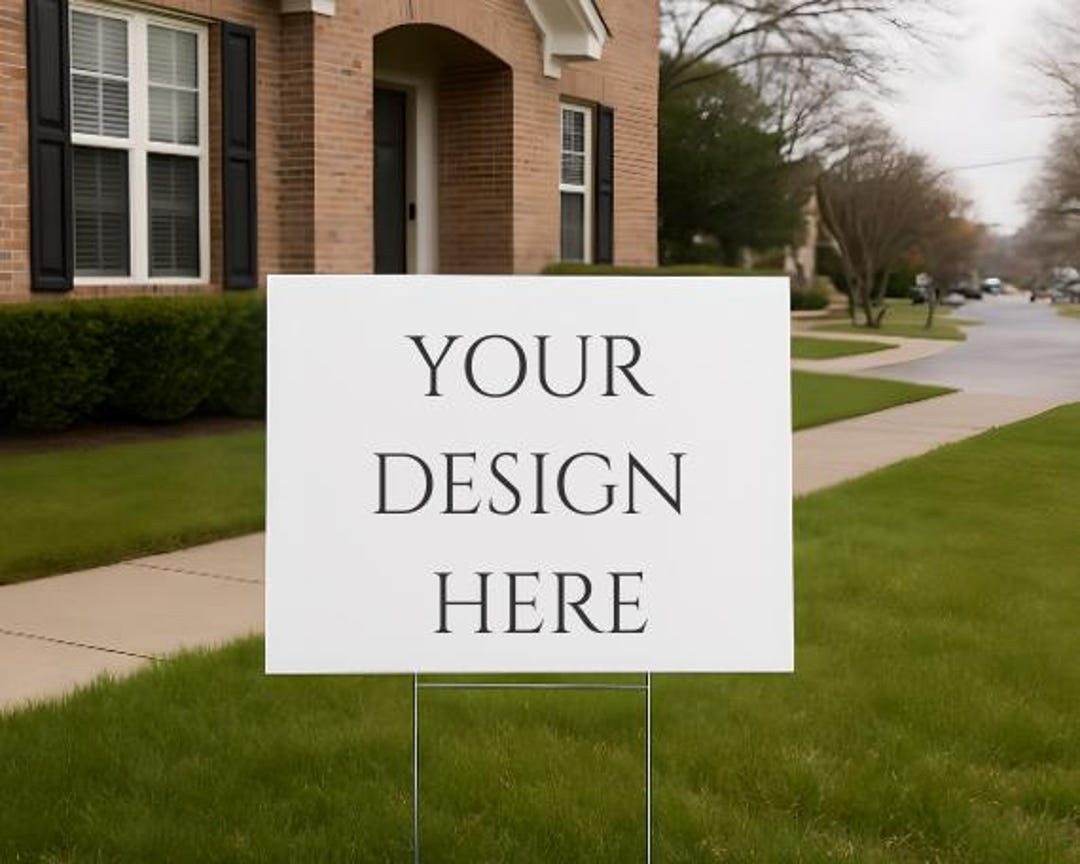 Yard Sign Mockup Real Estate Template Digital Download - Etsy