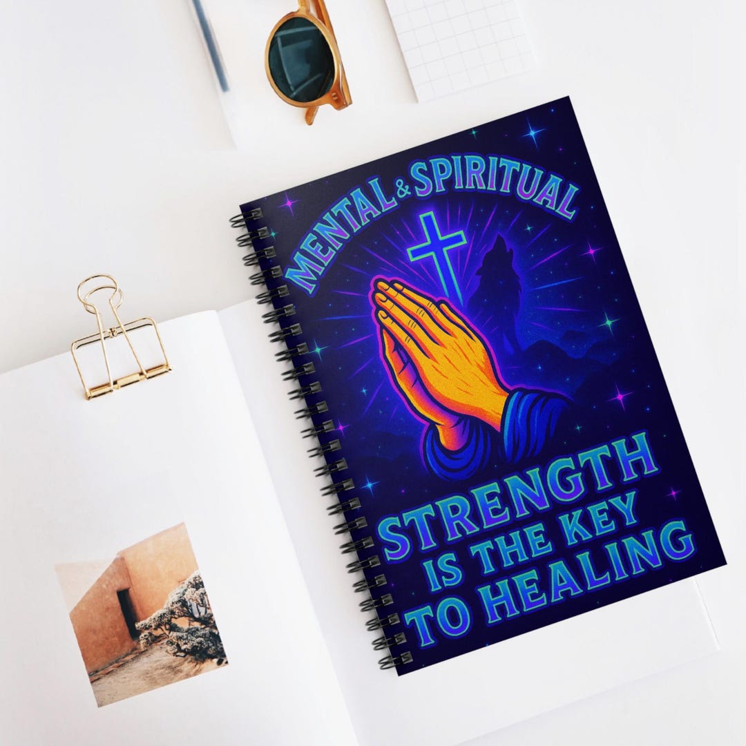 Faith Notebook Mental Spiritual Strength Notebook Prayer Hands Journal ...