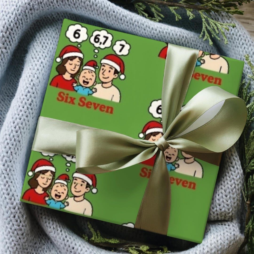67 Wrapping Paper Gif Six Seven Gift Wrap Decorative Wrap - Etsy