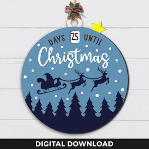 Christmas Countdown Bundle SVG, Christmas Ornaments, Days Until ...
