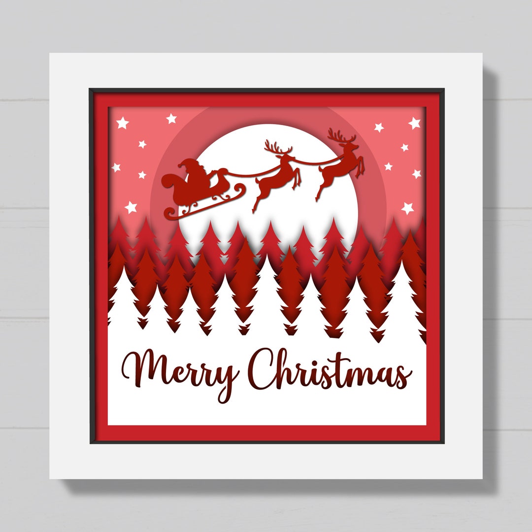 3D Christmas Landscape Shadow Box Svg, Winter Shadow Box, Pine Tree ... 3D Christmas Landscape Shadow Box Svg, Winter Shadow Box, Pine Tree ...