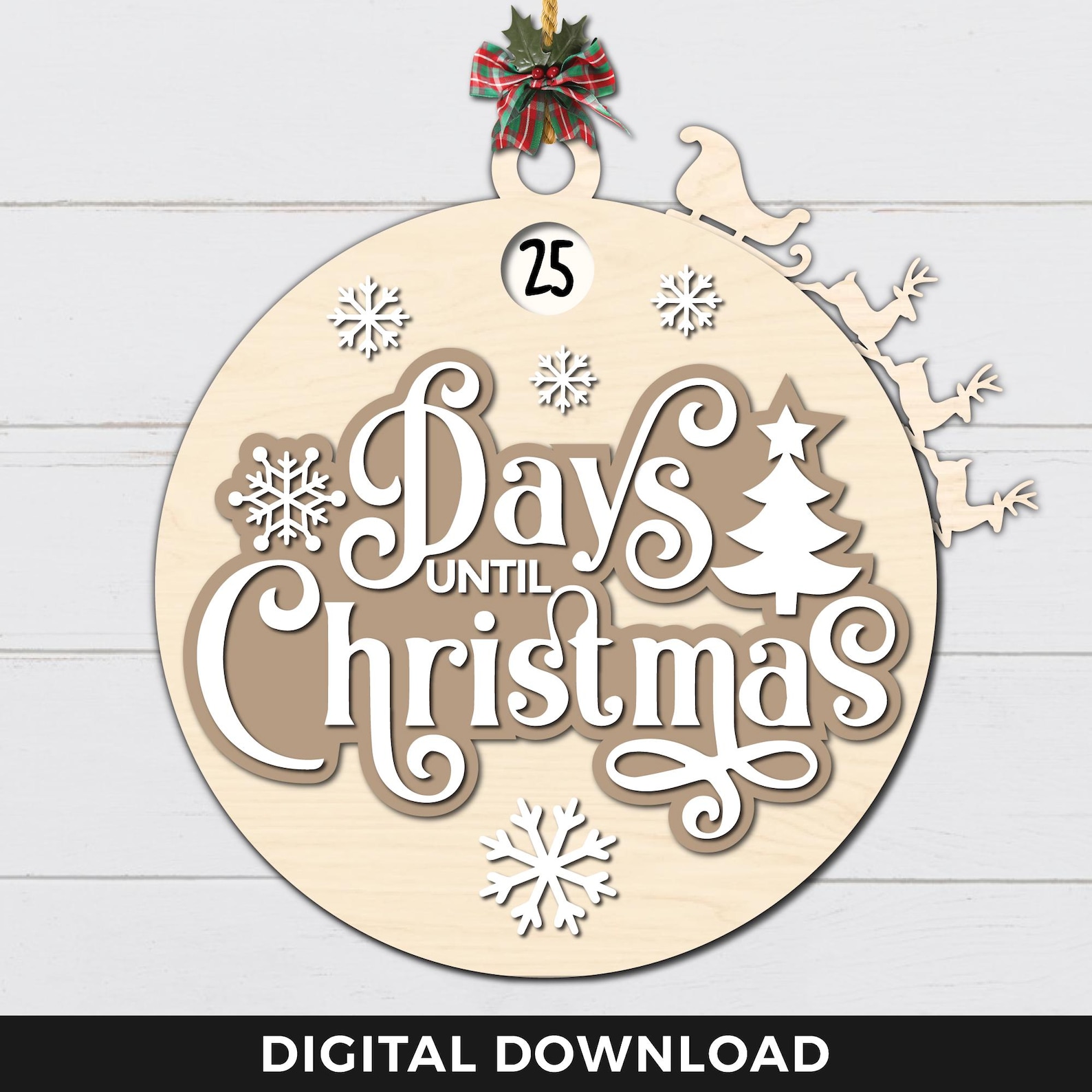 Christmas Countdown Bundle SVG, Christmas Ornaments, Days Until ...