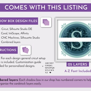 3d Split Monogram A-Z Shadow Box Svg, Alphabet Family Name SVG, Family ...