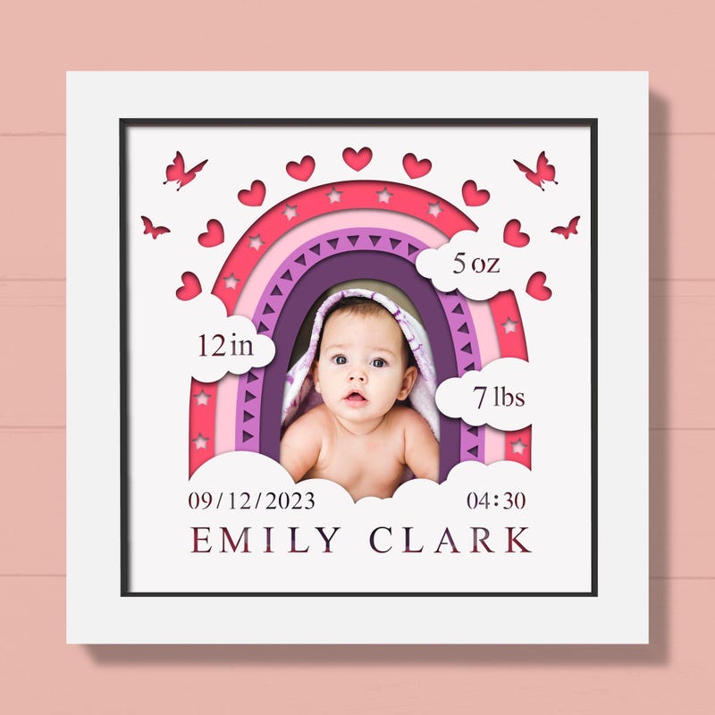 Baby Shadow Box - Etsy