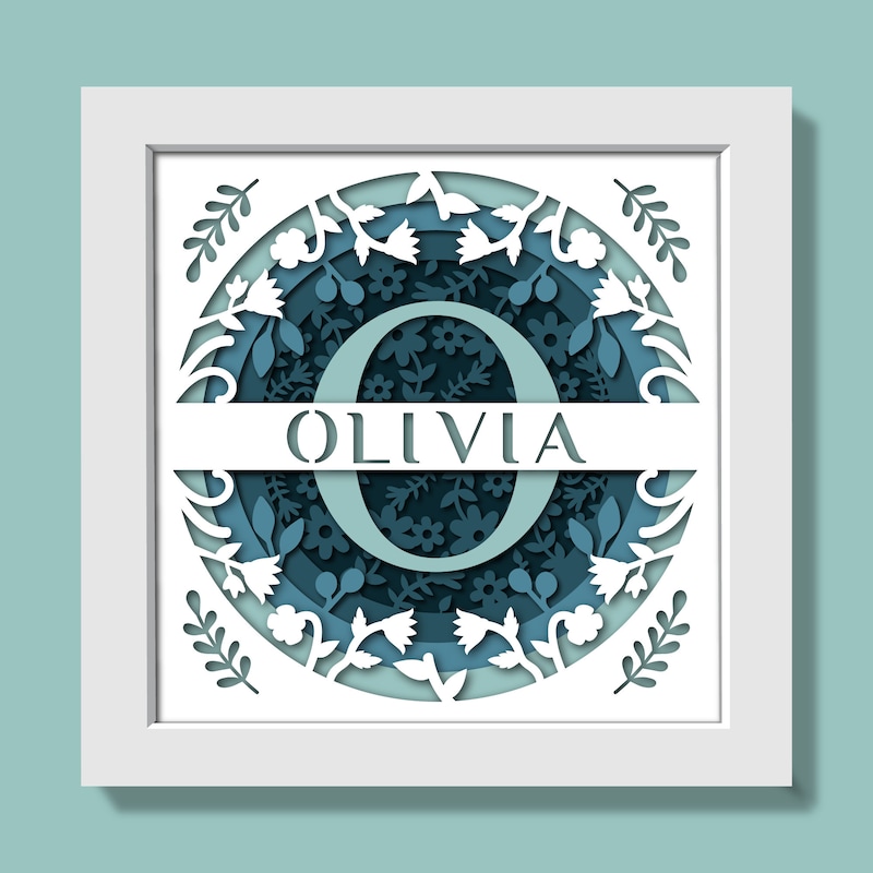 Initial Boxes Paper Svg - Etsy