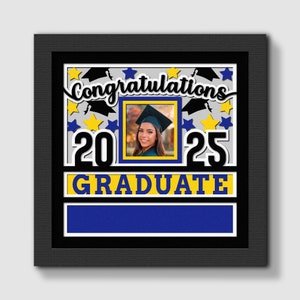 3D Graduation Shadow Box Svg, Graduation 3D Svg, Class of 2024 Svg ...