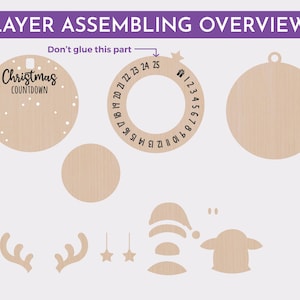 Christmas Countdown Bundle SVG, Christmas Ornaments, Days Until ...