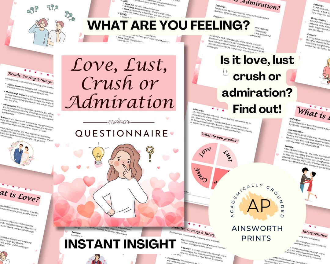 Love Feelings, Relationship Questionnaire, Counselling Resources ...