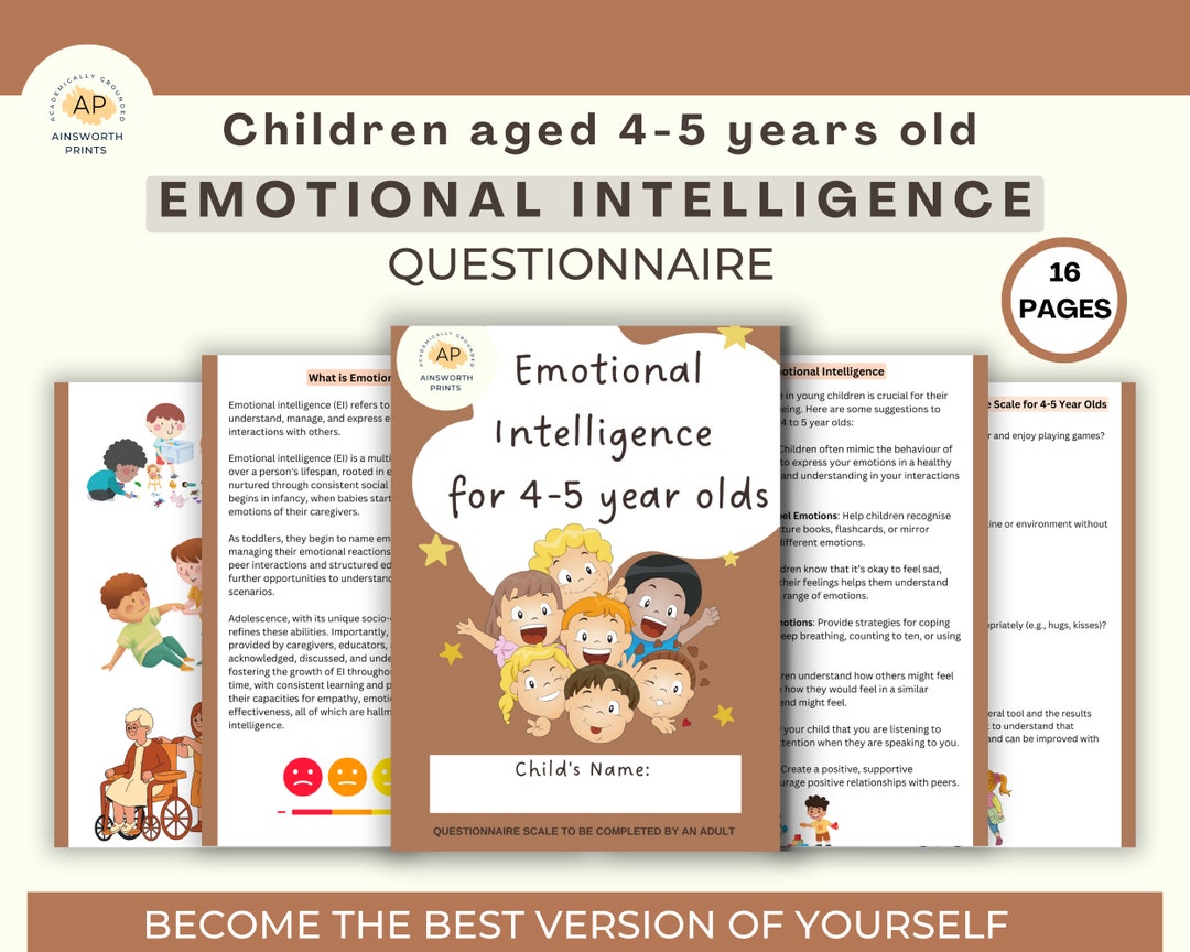 Emotional Intelligence, Children's Mental Health, Questionnaire ...
