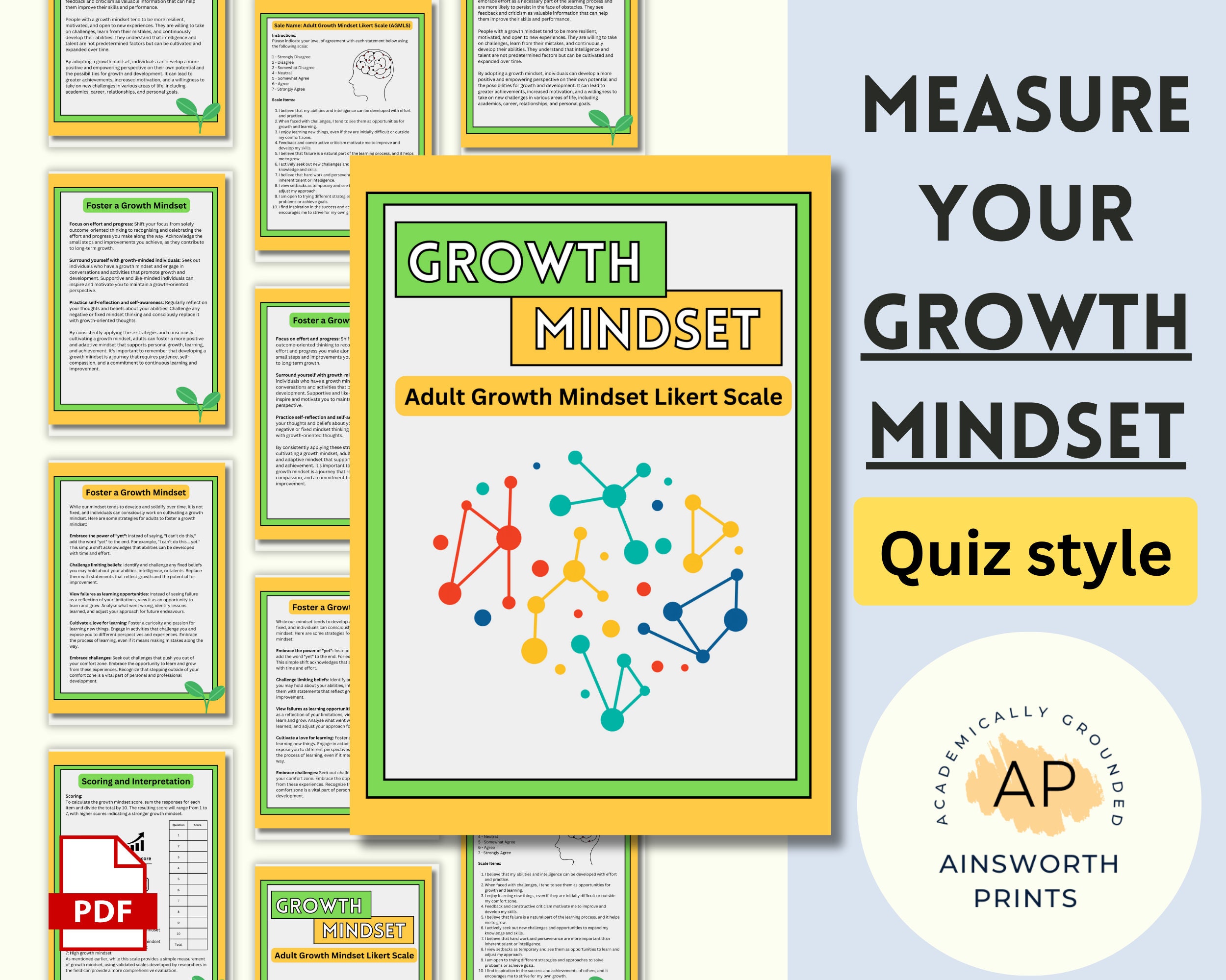 Growth Mindset Questionnaire, Growth Mindset Worksheet, Challenge ...