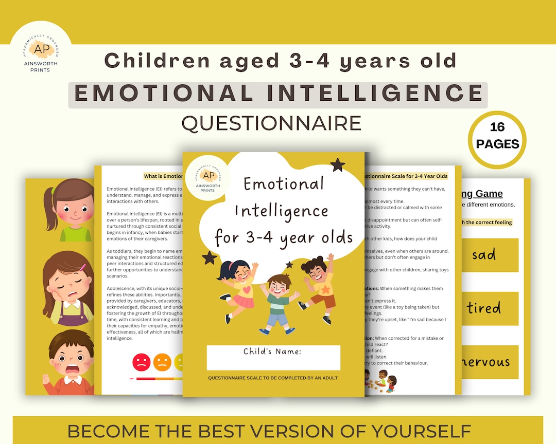 Emotional Intelligence, Children's Mental Health, Questionnaire ...