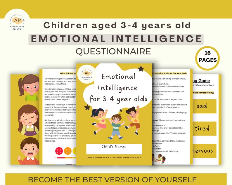 Emotional Intelligence, Children's Mental Health, Questionnaire ...