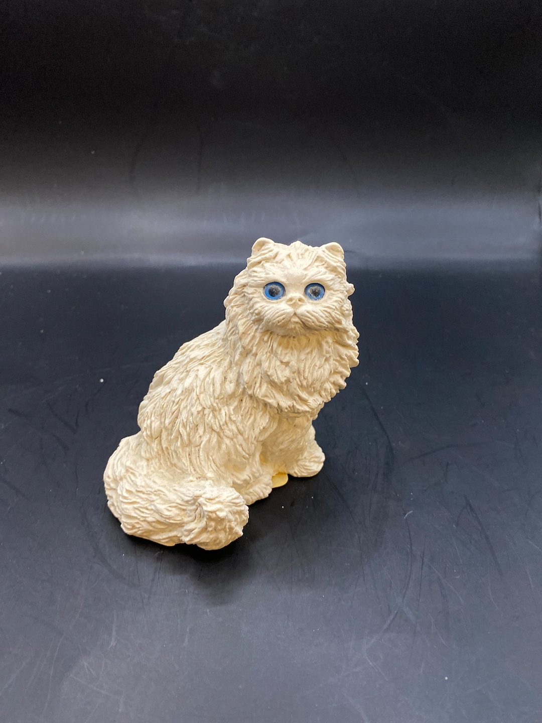 White Persian Stone Critters Figurine - Etsy